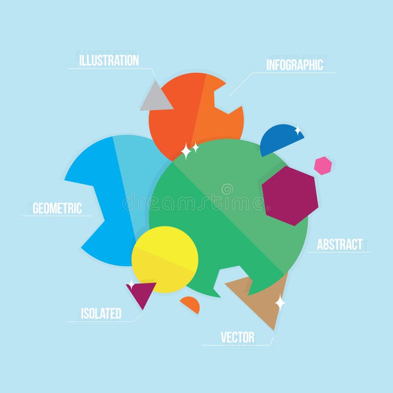 Abstract Geometric Infographic Illustration Stock Vector - Illustration ...