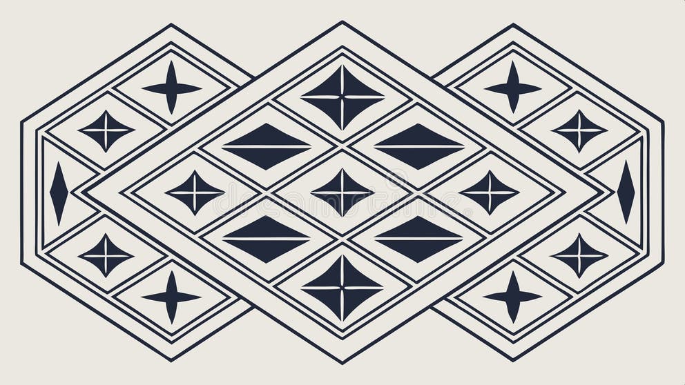 Abstract Geometric Interlocking Pattern Vector Design, Vector Design ...