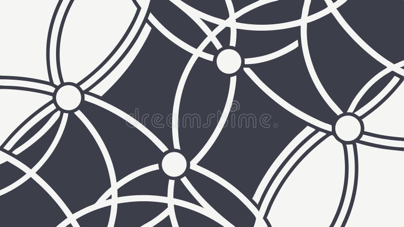 Abstract Geometric Intersecting Circles, Vector Design Generative AI Stock Vector - Illustration ...