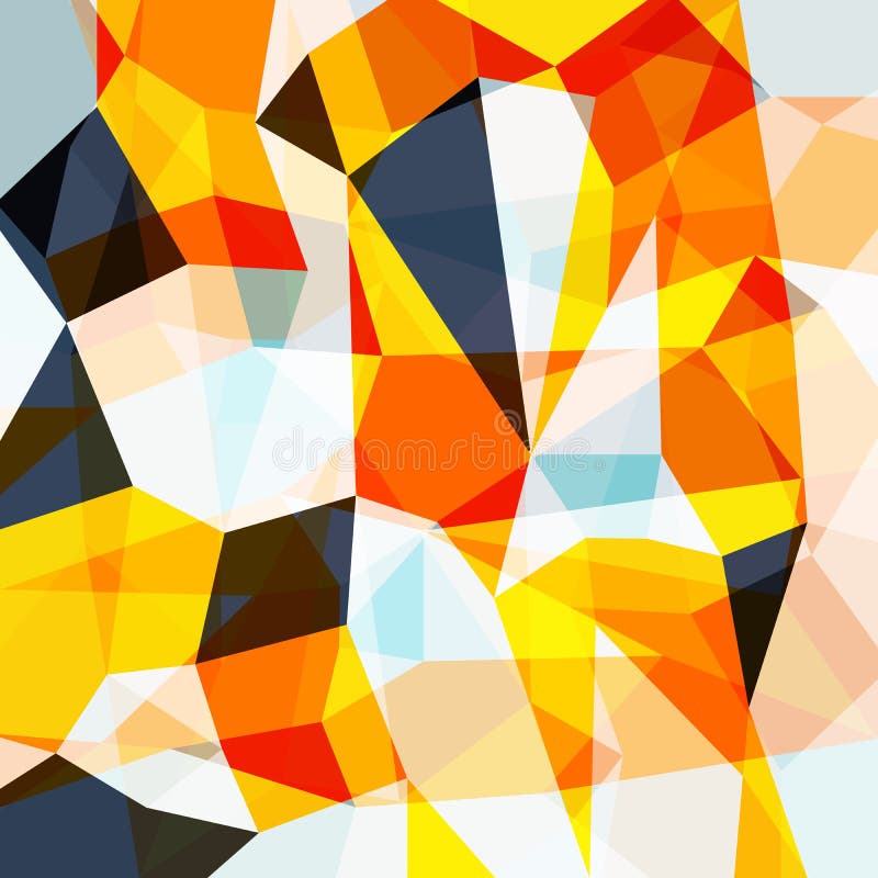 Abstract Geometric or Isometric Polygon or Low Poly Vector Technology ...