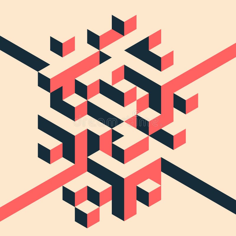 Abstract Geometric Isometric Shape Layout Design Template Background ...