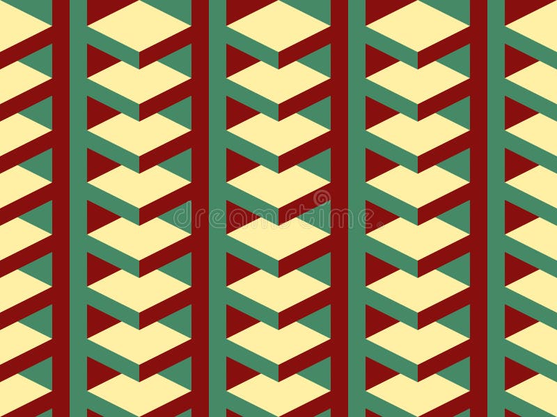 Abstract Geometric Isometric Vector Seamless Pattern Stock Vector ...