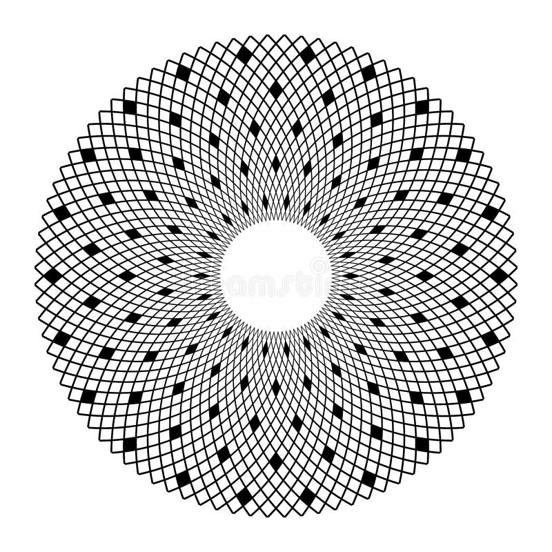 Abstract Geometric Lattice Circle Pattern Stock Vector - Illustration ...