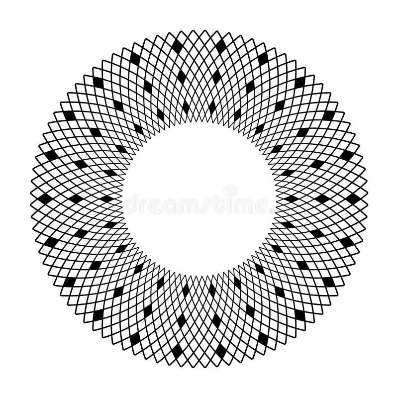 Abstract Geometric Lattice Circle Pattern Stock Vector - Illustration ...