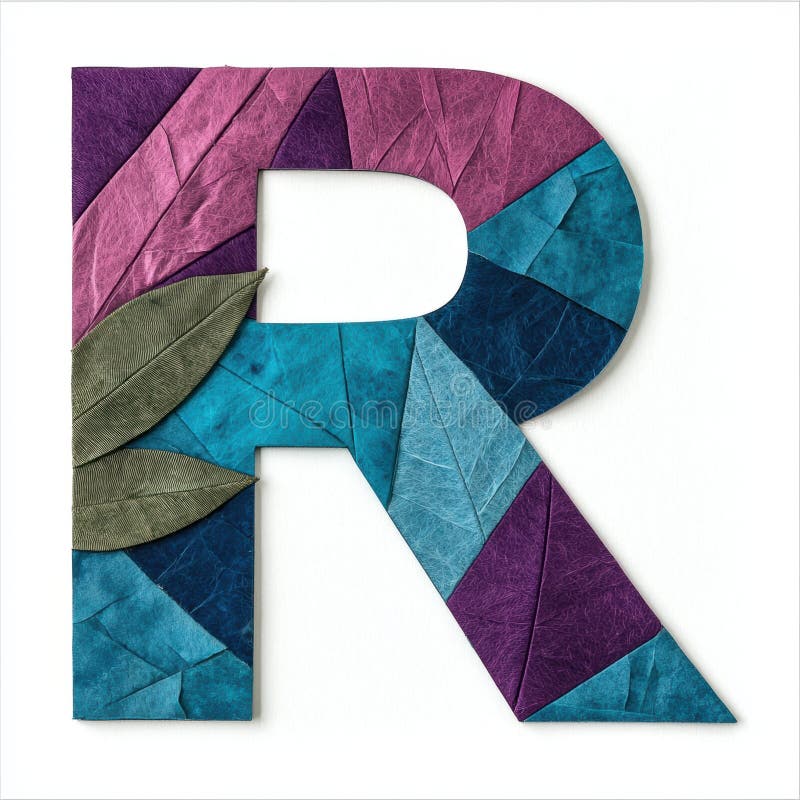 Abstract Geometric Letter R Design Stock Illustration - Illustration of ...