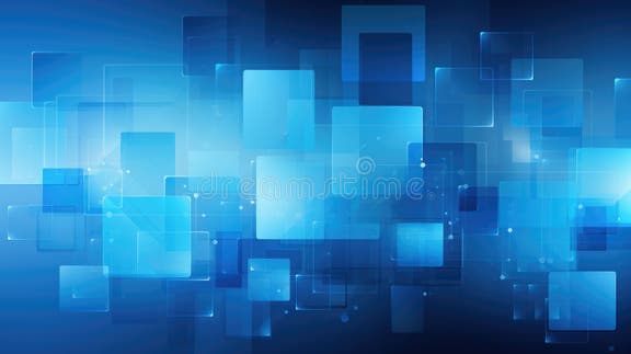 Abstract Geometric Light Blue Background. Polygonal Rectangular Lines ...