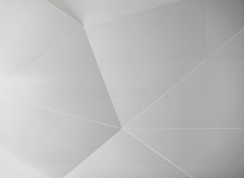 Abstract Geometric Light and Shadow Texture White and Gray Wall ...