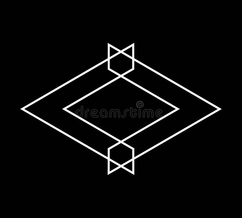Abstract Geometric Line Art Pattern and Symbol Minimalist Design Stock ...