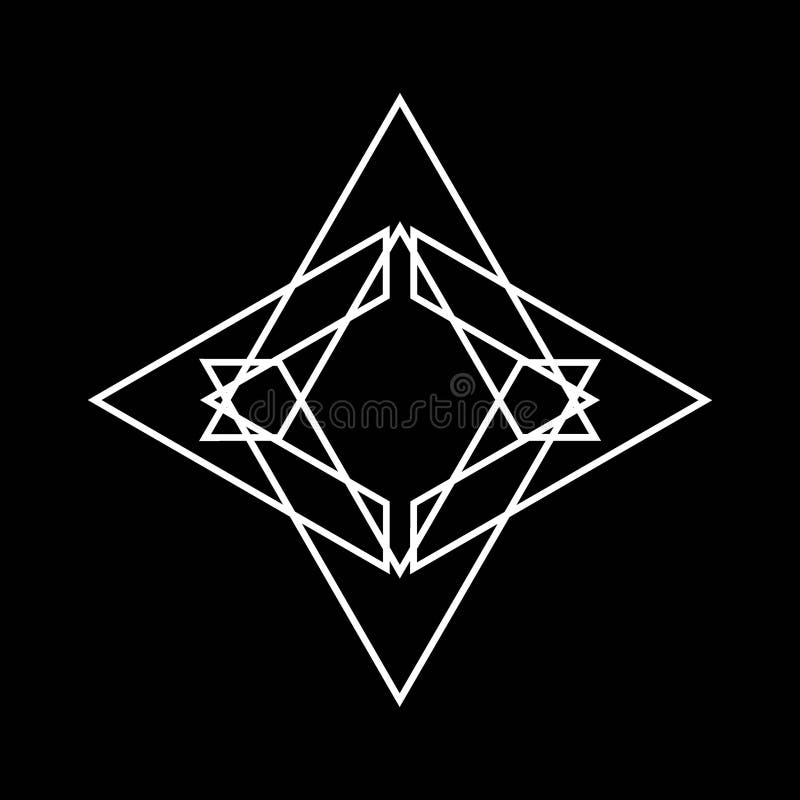 Abstract Geometric Line Art Pattern and Symbol Minimalist Design Stock ...