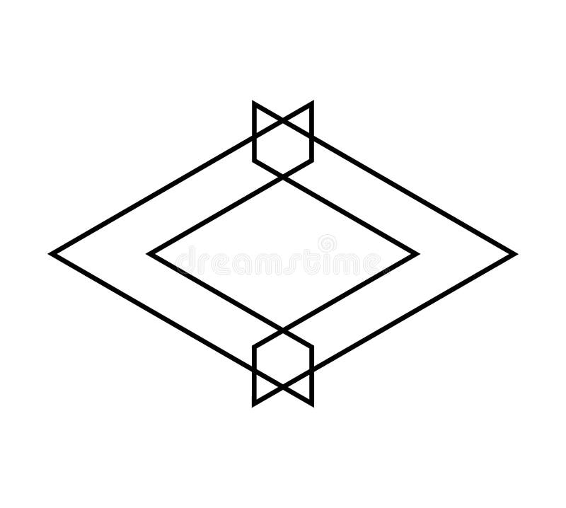 Abstract Geometric Line Art Pattern and Symbol Minimalist Design Stock ...