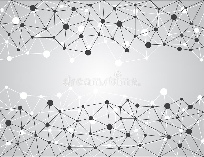 Abstract Geometric Line DNA Background Stock Vector - Illustration of ...