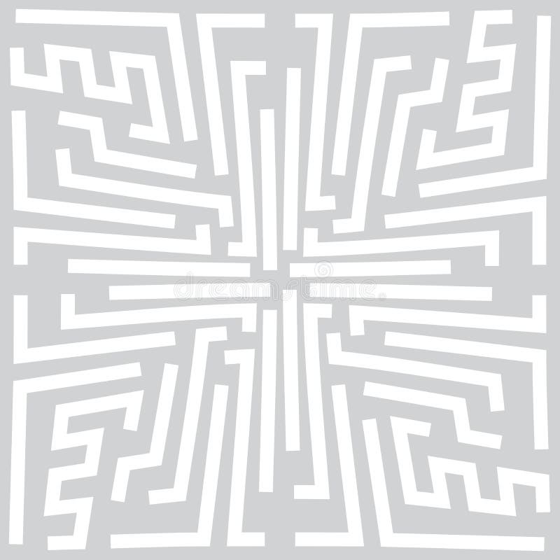 Abstract Geometric Line Graphic Maze Pattern Background Stock Vector ...