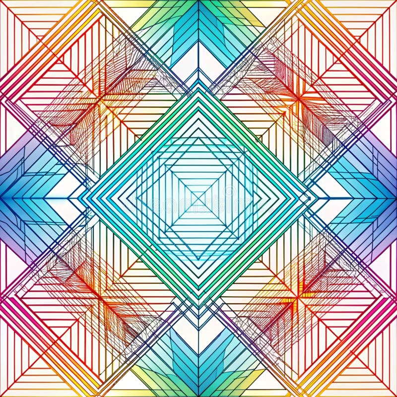 Abstract Geometric Line Pattern Background for Modern Designs Stock ...