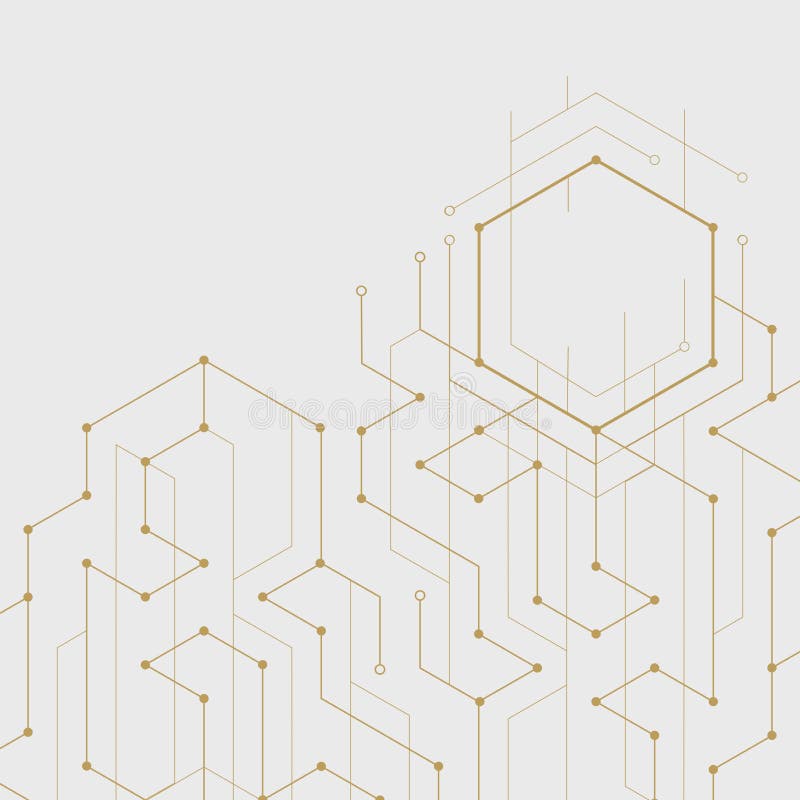 Abstract Geometric Lines. Connection and Social Network. Concept with ...