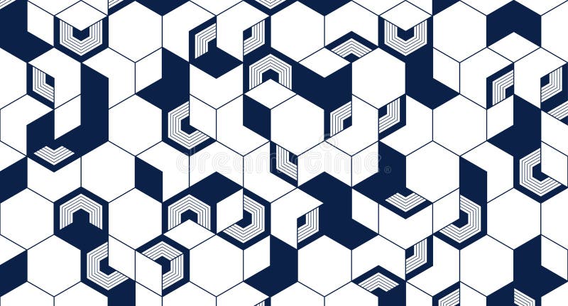 Abstract Geometric Lines Cube Background Stock Vector - Illustration of ...