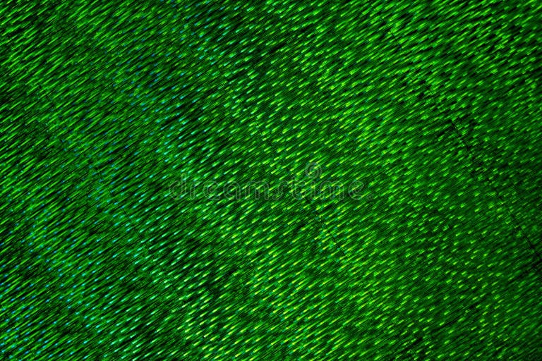 Abstract Geometric Lines with Distorted Green Grid and Green and Blue ...