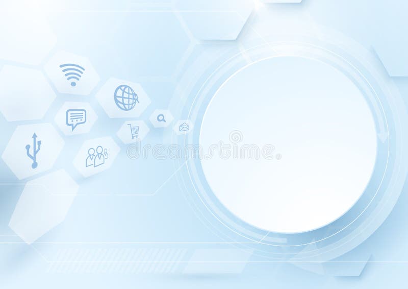 Abstract Geometric, Lines Technology Digital Hi Tech and Icons. Stock ...