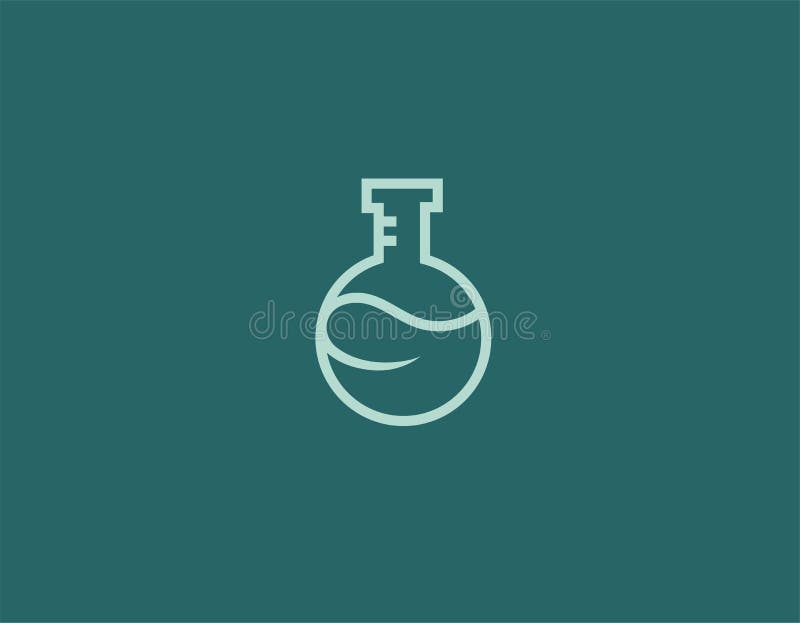 Geometric Logo Icon Flask with Chemical Solution for Your Company Stock ...