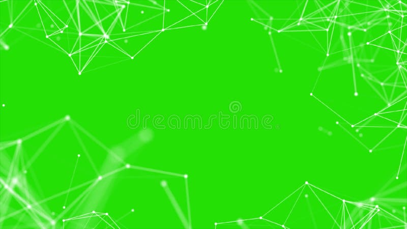 Abstract Geometric Connected Line and Dots Loop Animation Background ...