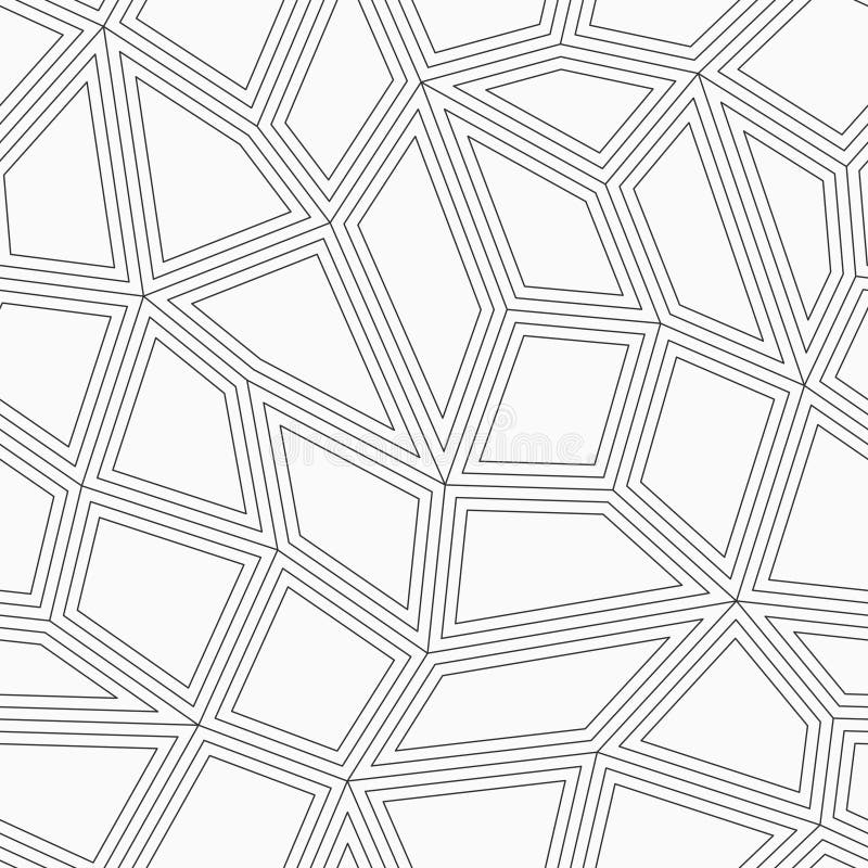 Abstract Geometric Low Poly Seamless Vector Pattern with Tiles ...