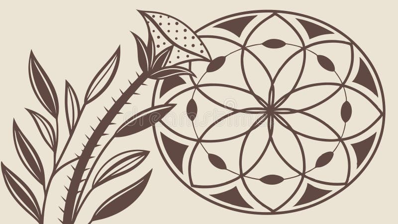 Abstract Geometric Mandala Pattern, Vector Design Generative AI Stock ...