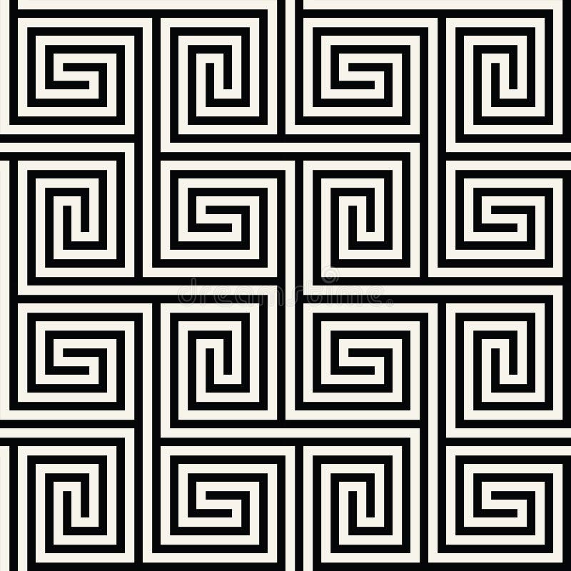 Abstract Geometric Maze Graphic Background Square Pattern Stock Vector ...