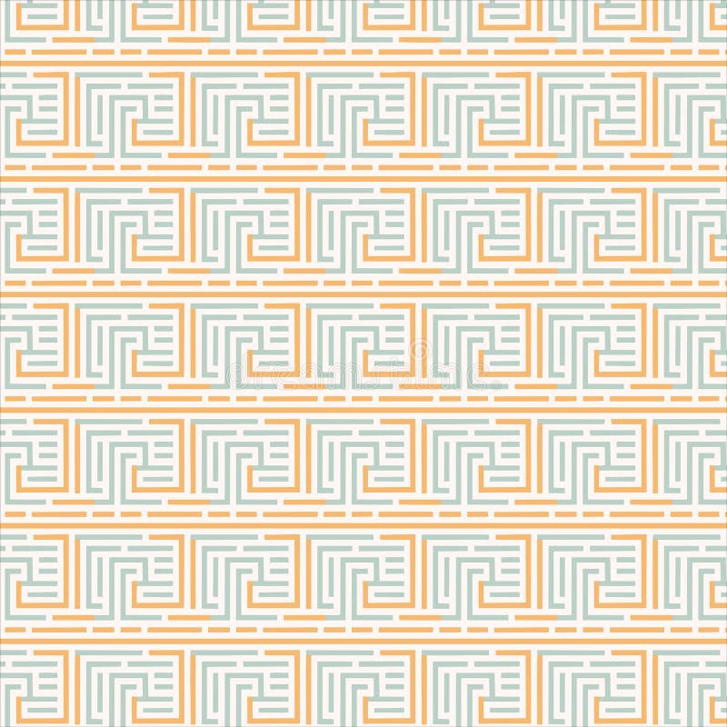 Abstract Geometric Maze Pattern Modern Line Art Texture with Light Blue ...