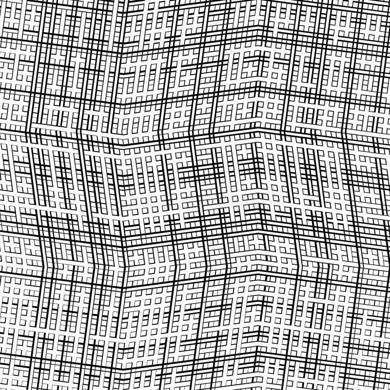 Abstract Geometric Mesh Grid Pattern Of Interweaved Interlocking Lines Stripes Cellular
