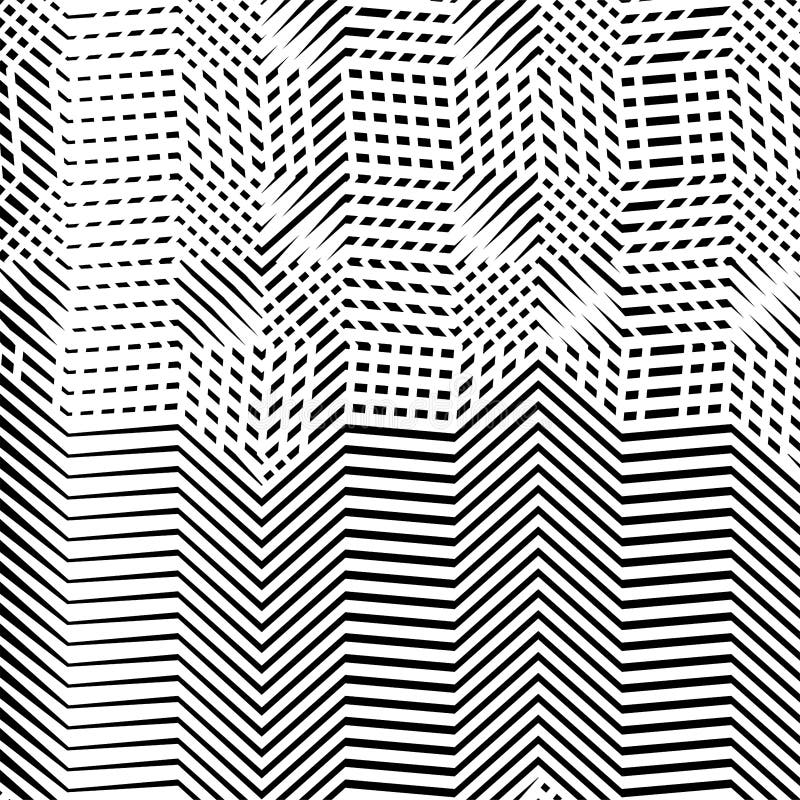 Abstract Geometric Mesh Grid Pattern Of Interweaved Interlocking Lines Stripes Cellular
