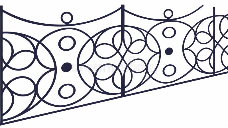 Abstract Geometric Metal Fence or Grate Pattern, Vector Design ...