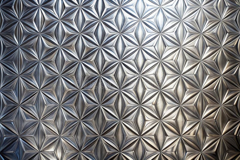 Abstract Geometric Metal Pattern Stock Illustration - Illustration of ...