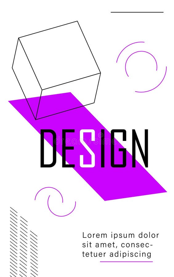 Abstract Geometric Minimalistic Banner Vector Stock Vector ...