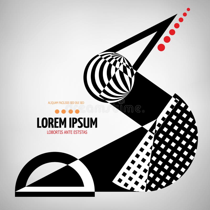 Abstract Geometric Modern Asymmetric Design. Stock Vector ...