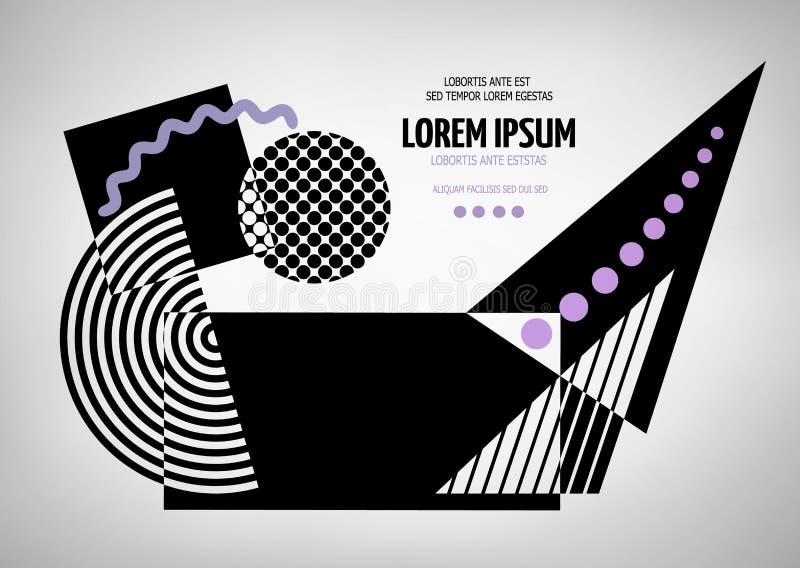 Abstract Geometric Modern Asymmetric Design. Stock Vector ...