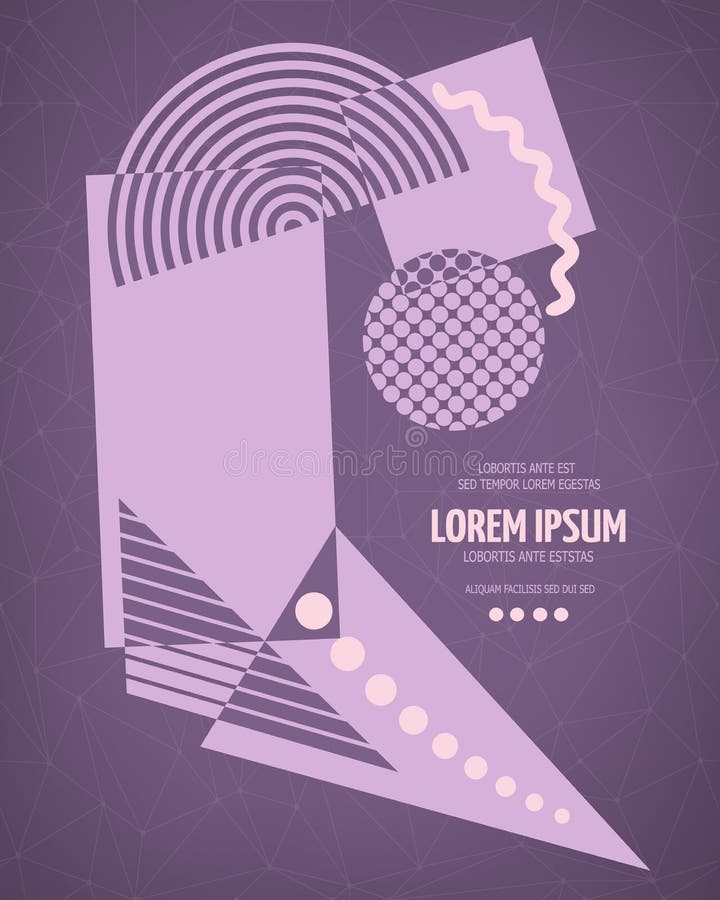 Abstract Geometric Modern Asymmetric Design. Stock Vector ...