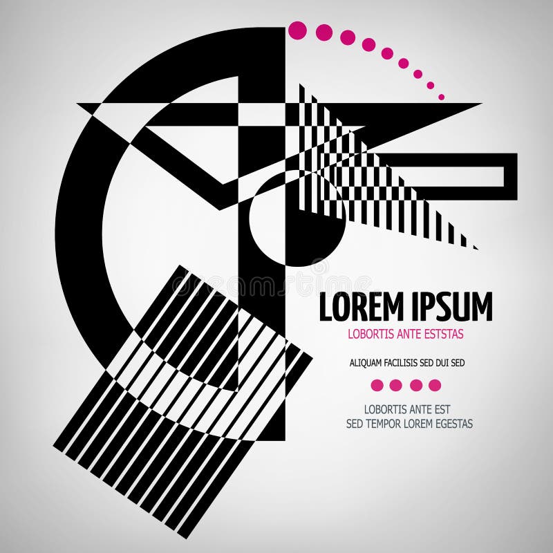 Abstract Geometric Modern Asymmetric Design. Stock Vector ...