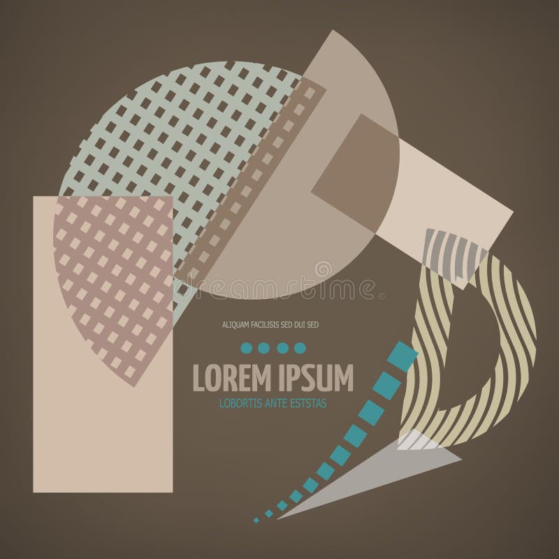 Abstract Geometric Modern Asymmetric Design. Stock Vector ...