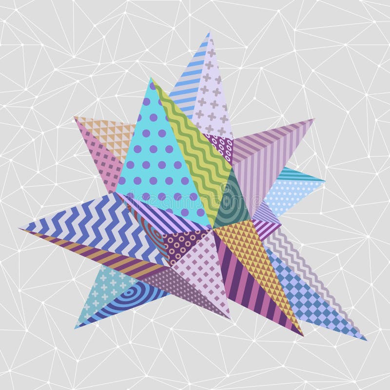 Abstract Geometric Modern Asymmetric Form Design Stock Illustration ...