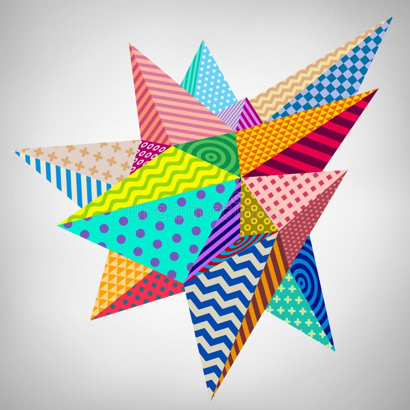 Abstract Geometric Modern Asymmetric Form Design Stock Vector ...