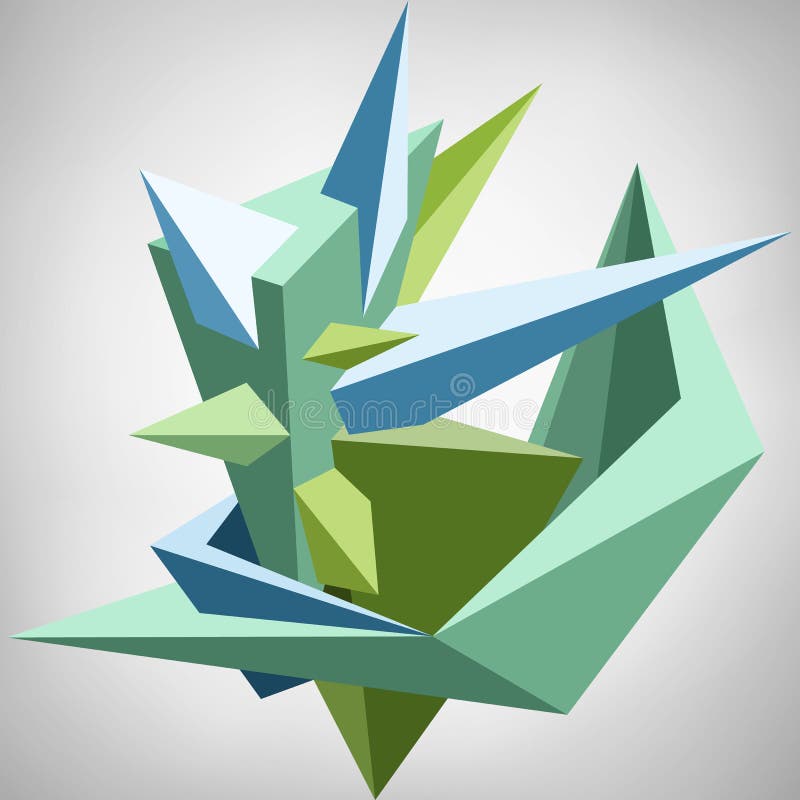 Abstract Geometric Modern Asymmetric Form Design Stock Vector ...