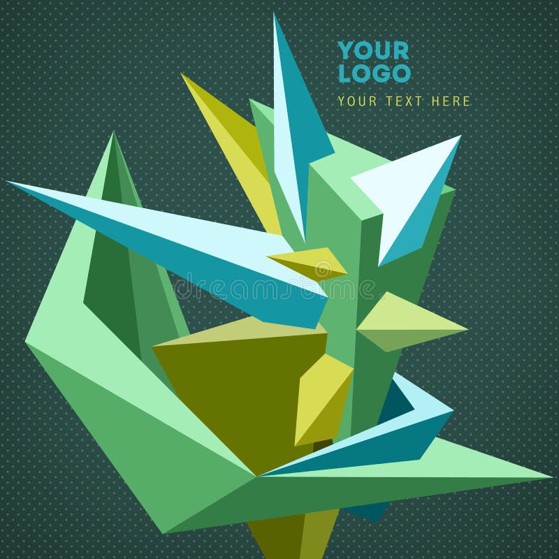 Abstract Geometric Modern Asymmetric Form Design Stock Vector ...