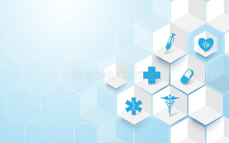 Abstract Geometric Modern Background. Medicine and Science Concept ...