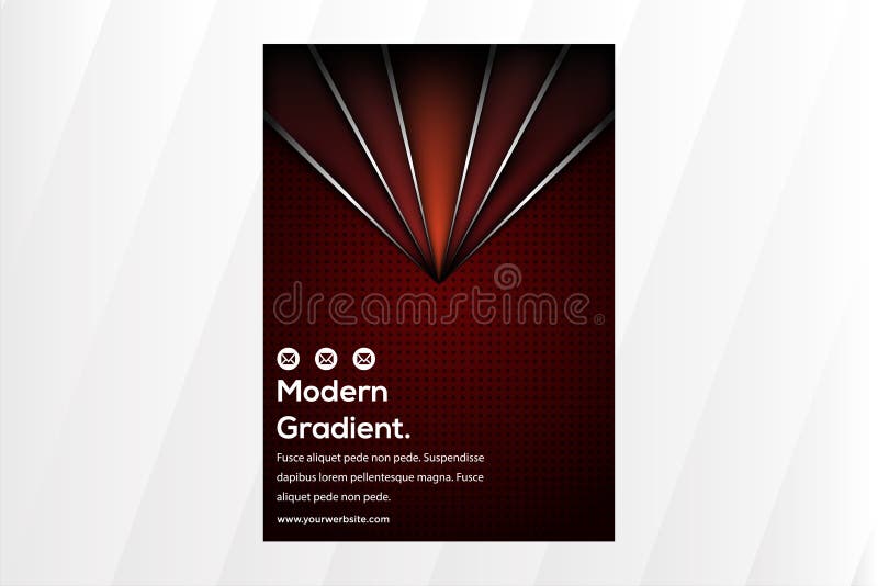 Abstract Geometric Modern Gradient Book Design Template Stock Vector ...
