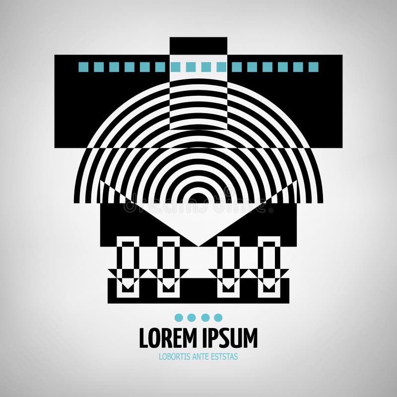 Abstract Geometric Modern Symmetric Design Stock Vector - Illustration ...