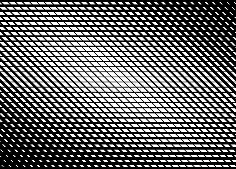 Abstract Geometric Monochrome Rectangle Halftone Design. Vector ...