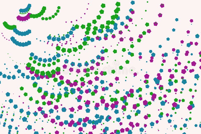 Abstract Geometric Motion Particle Or Random Pattern Motion Shape Texture And Design Stock