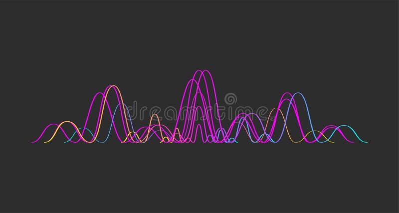 Abstract Geometric Musical Wave Stock Vector - Illustration of sine ...