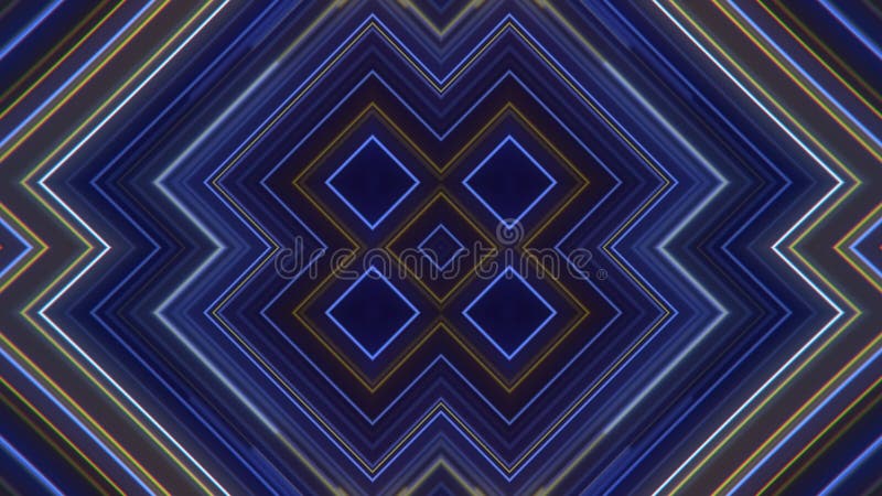Abstract Geometric Neon Lights Pattern Stock Video - Video of colorful ...