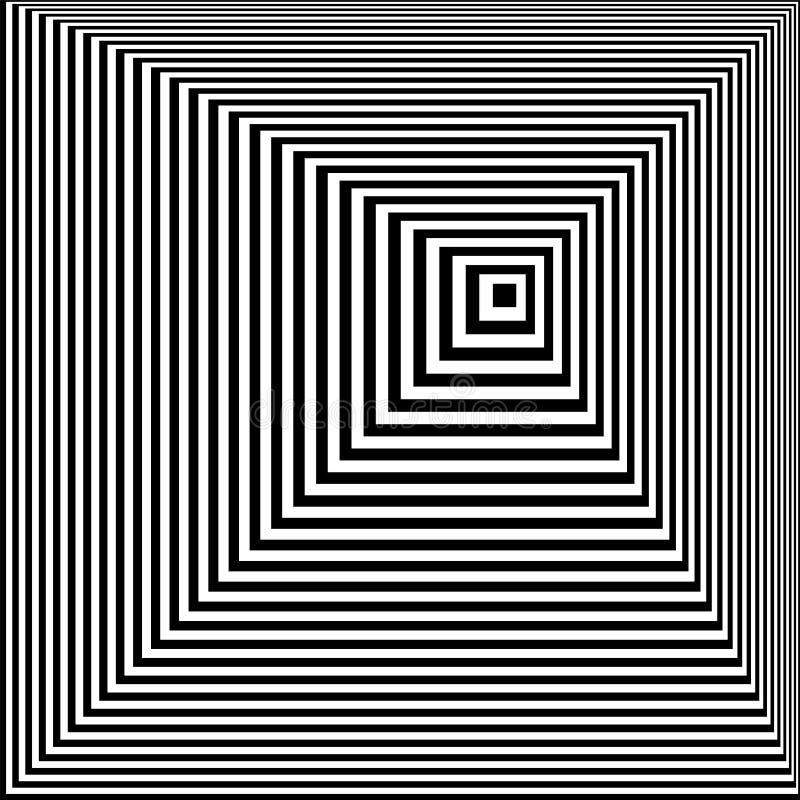 Abstract Geometric Op Art Design. Lines Pattern Stock Vector ...