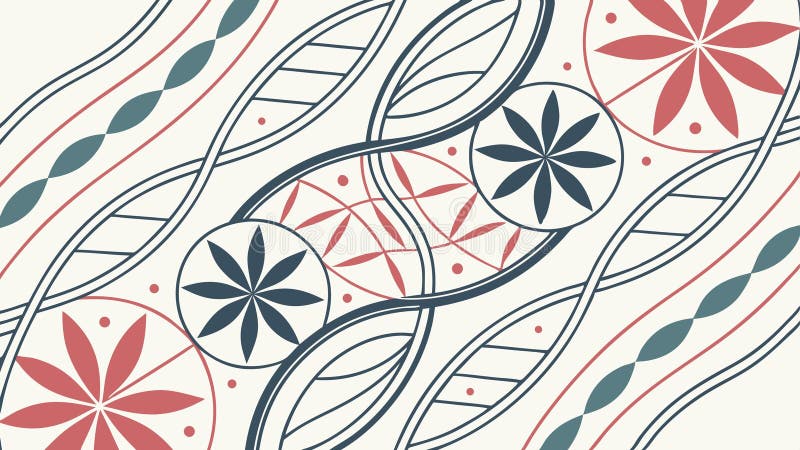 Abstract Geometric and Organic Pattern Background, Nature and Design Art, Vector Design ...